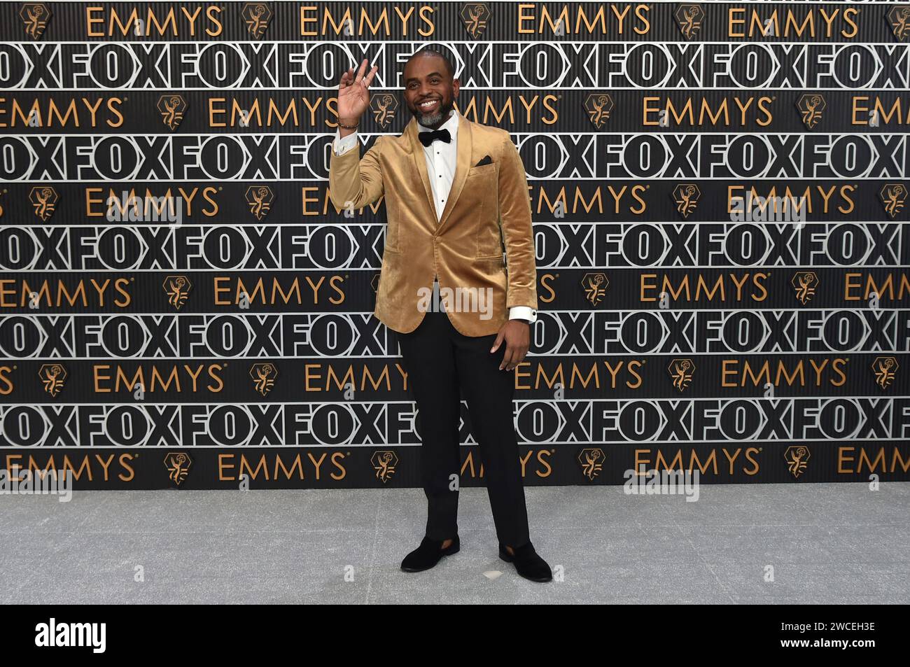 Albert Lawrence arrives at the 75th Primetime Emmy Awards on Monday ...