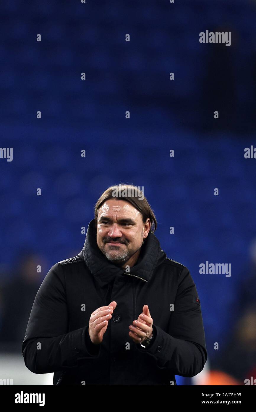 Daniel Farke, the manager of Leeds Utd looks on after the game.EFL ...