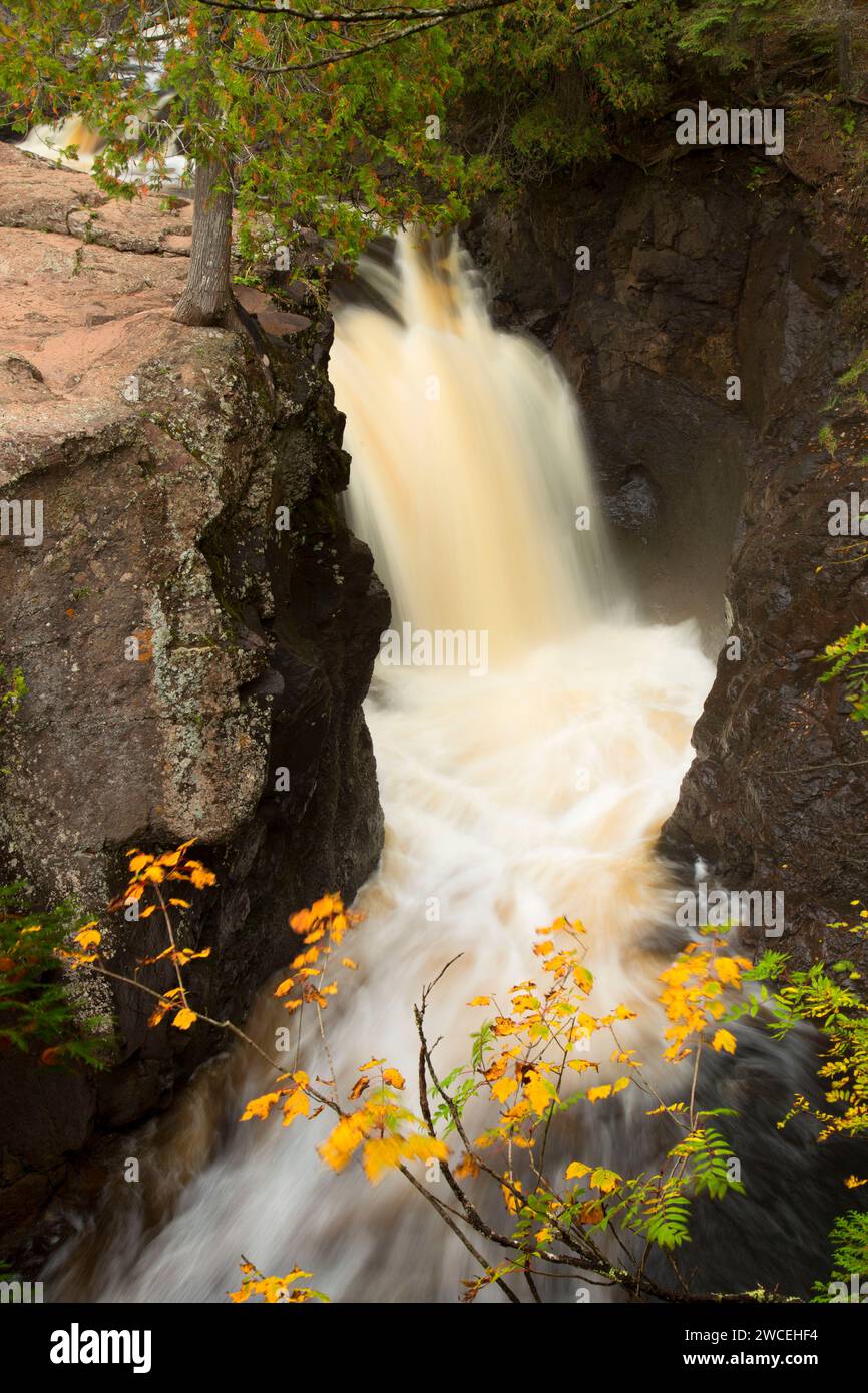 Cascade Falls, Cascade River State Park, Minnesota Stock Photo - Alamy