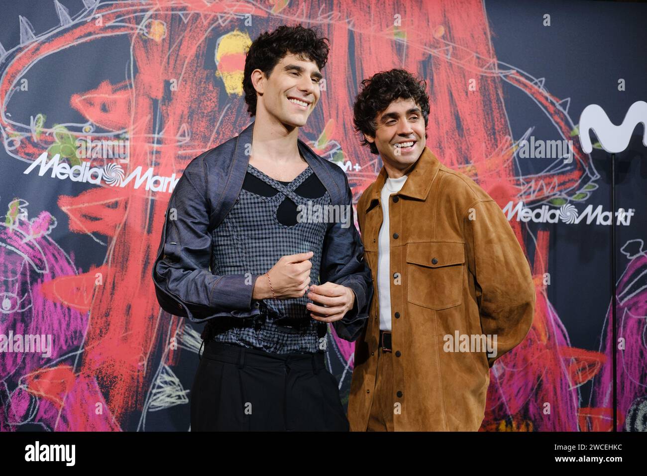 Madrid, Spain. 15th Jan, 2024. Los Javis, Javier Calvo y Javier ...