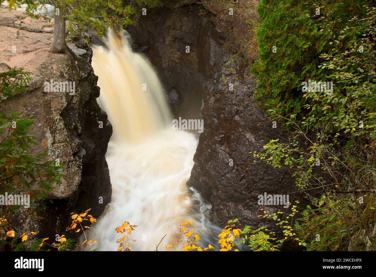 Cascade Falls, Cascade River State Park, Minnesota Stock Photo - Alamy