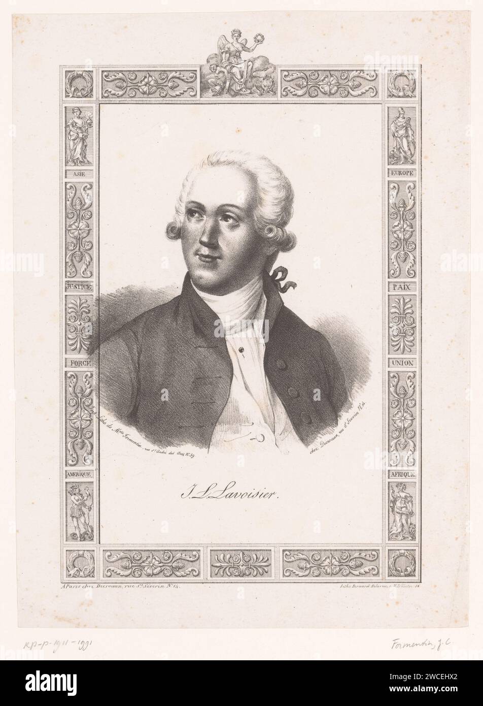 Portret van Antoine Laurent de Lavoisier, Anonymous, Mademoiselle ...