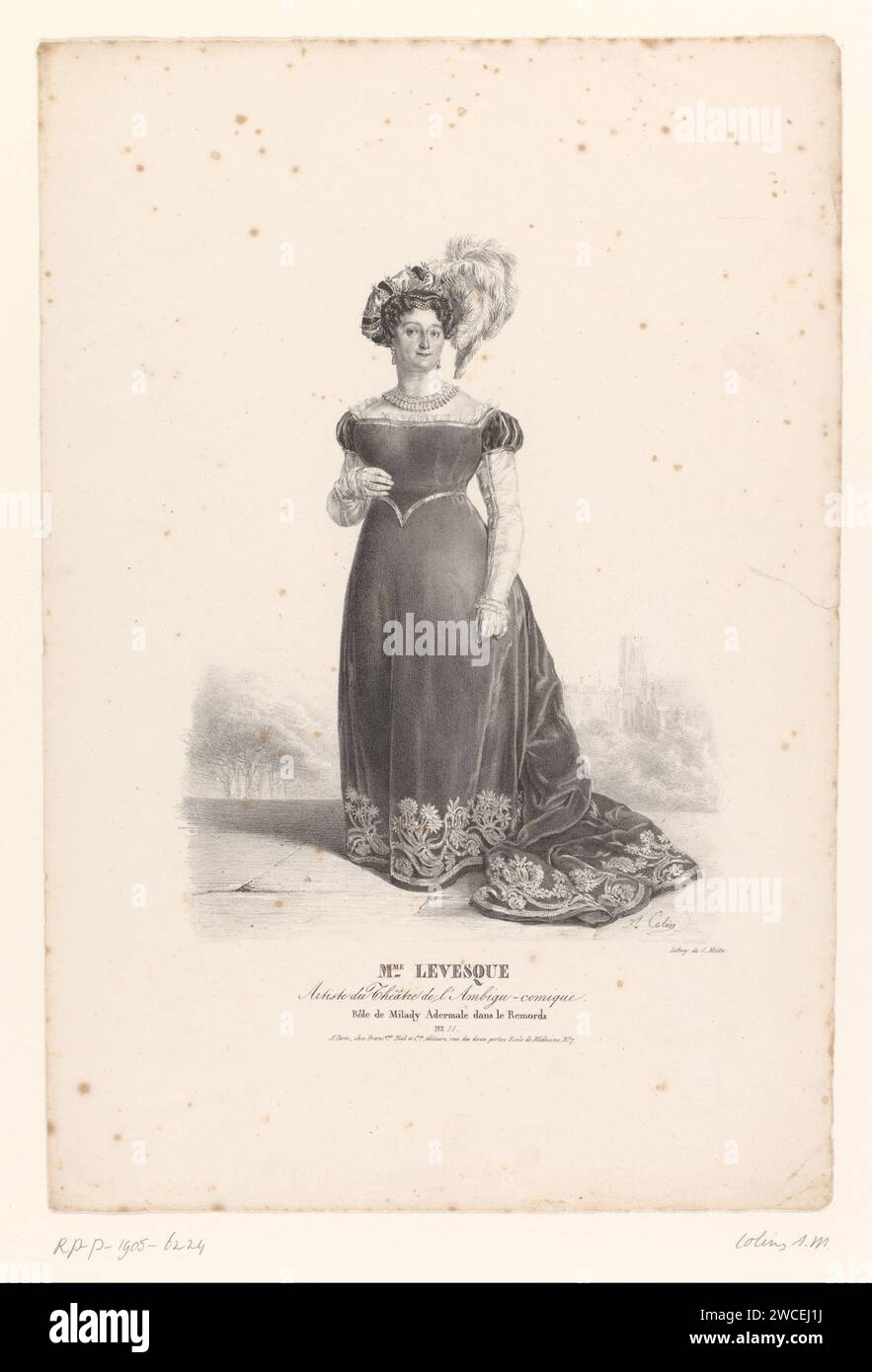 Portret van Marie Jacqueline Levesque Als Milady Adermale in Het ...