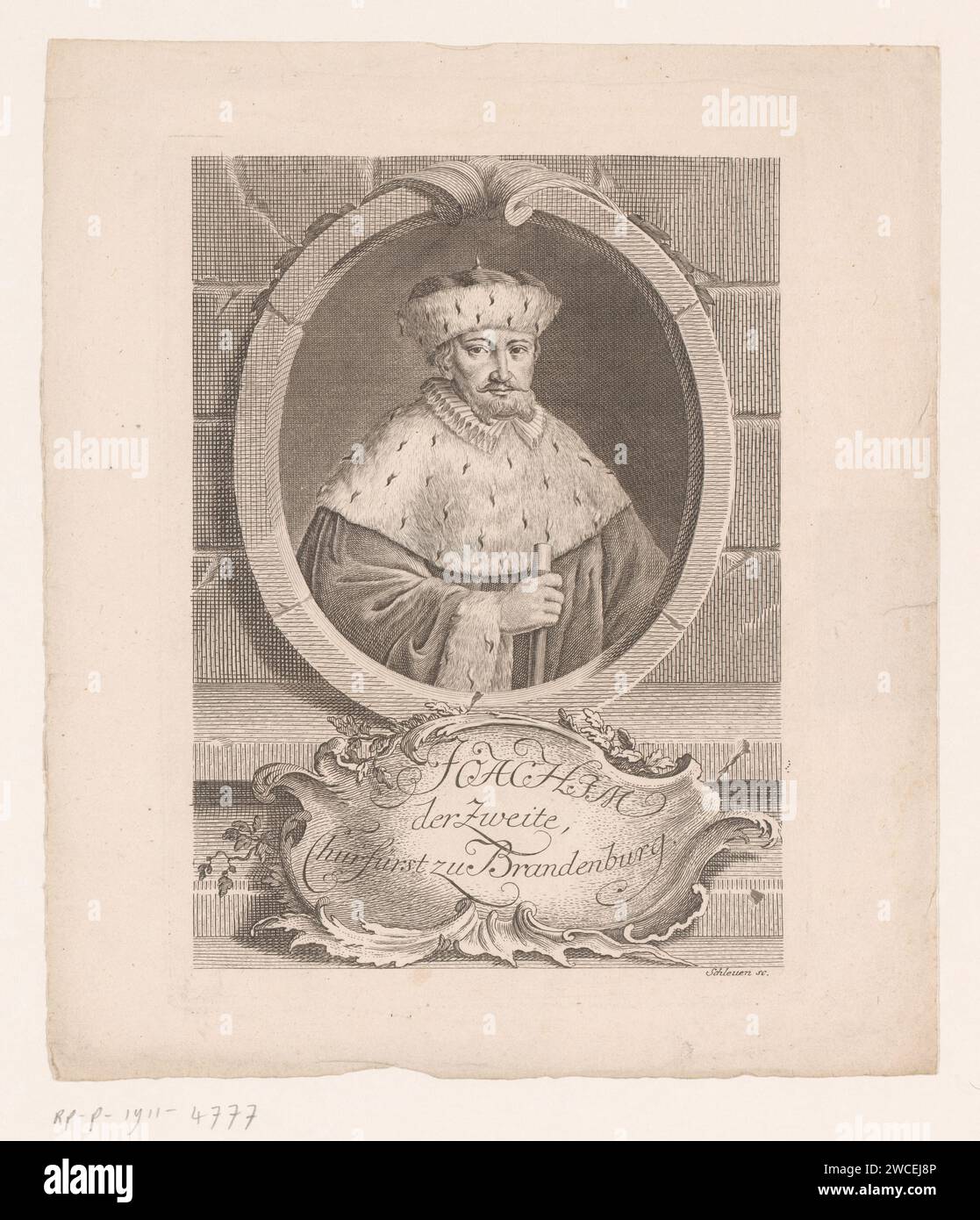 Portrait of Joachim II Hector, Elector of Brandenburg, Johann David ...