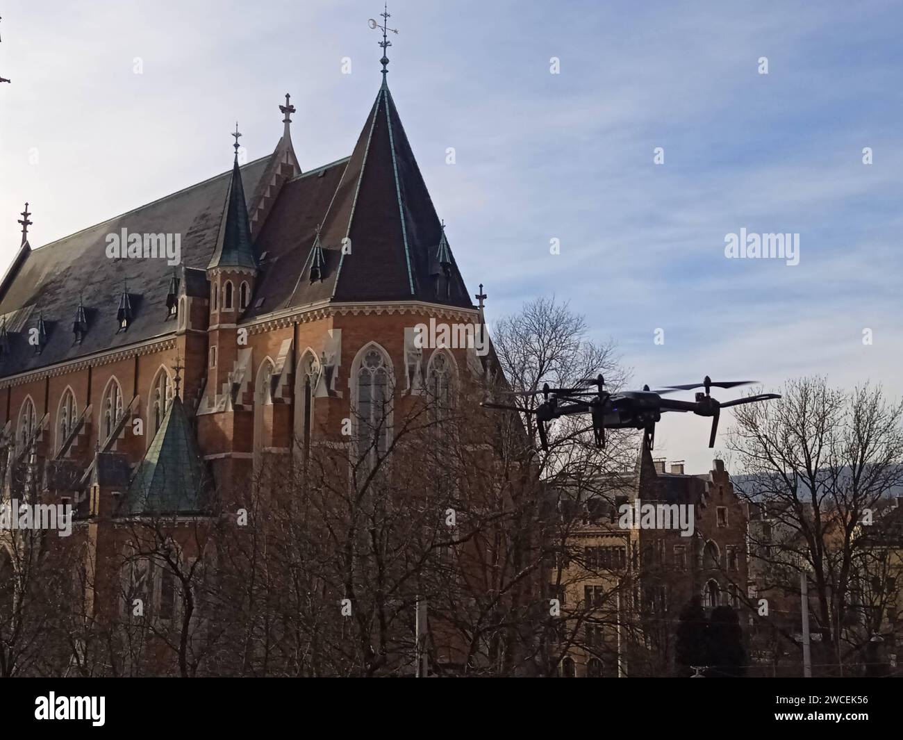 Drone Or Unmanned Aerial Vehicle Uav Small Flying Object In Aviation