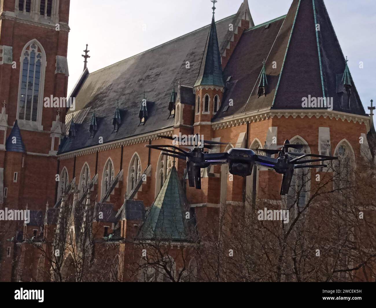 Drone Or Unmanned Aerial Vehicle Uav Small Flying Object In Aviation