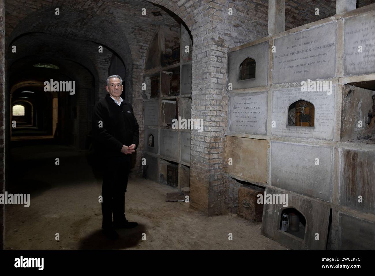 Ian Dungavell, CEO, Friends of Highgate Cemetery Trust inside the ...