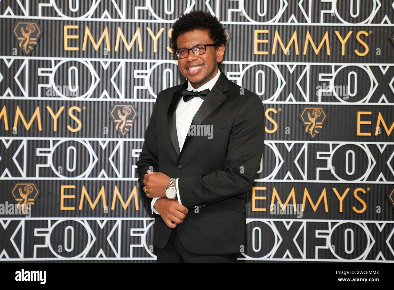 David McMillan arrives at the 75th Primetime Emmy Awards on Monday, Jan ...