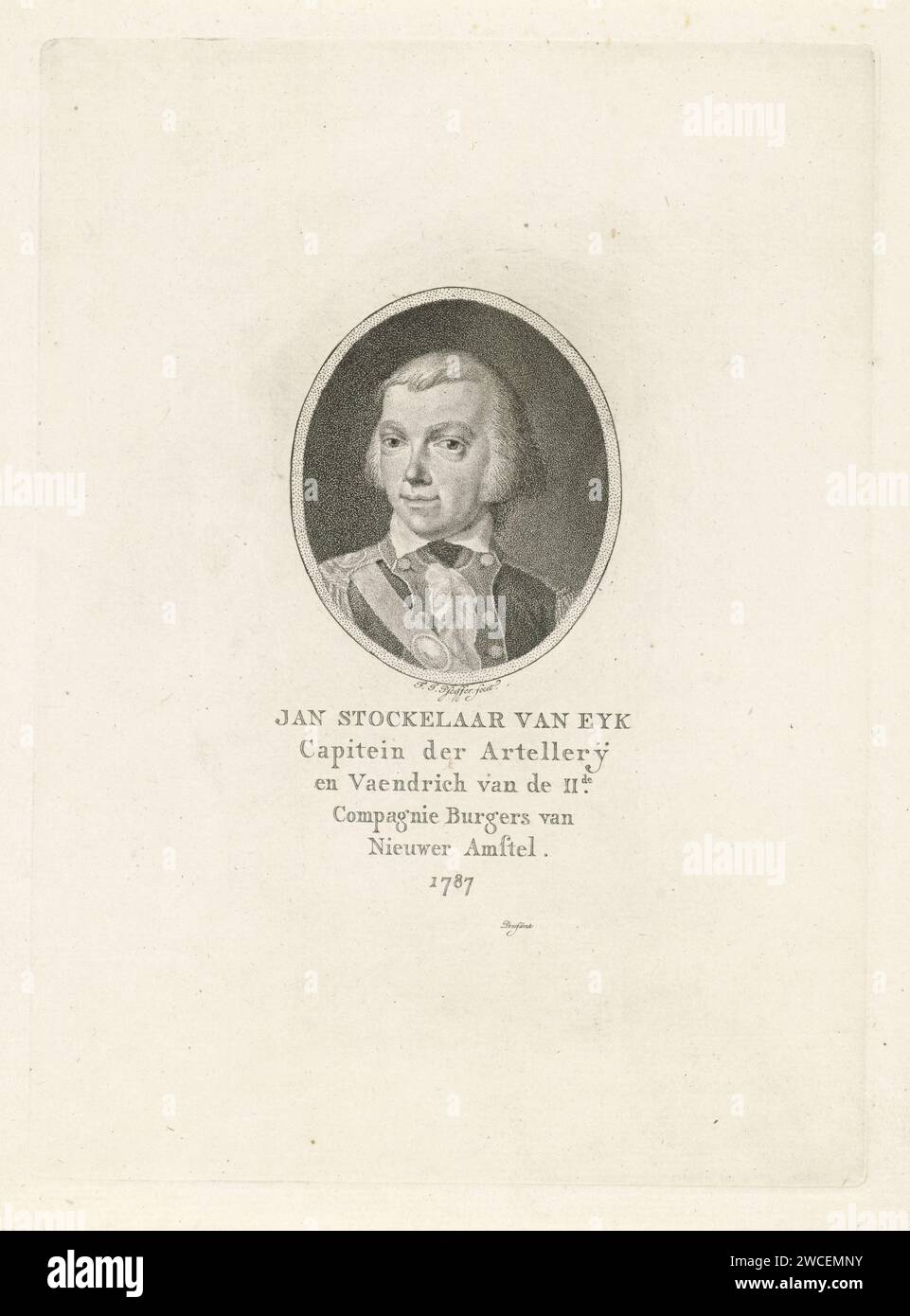 Portrait of Jan Stockelaar van Eyk, François Joseph Pfeiffer (I), 1787 ...