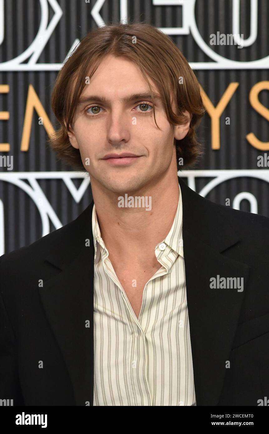 Hart Denton arrives at the 75th Primetime Emmy Awards on Monday, Jan ...