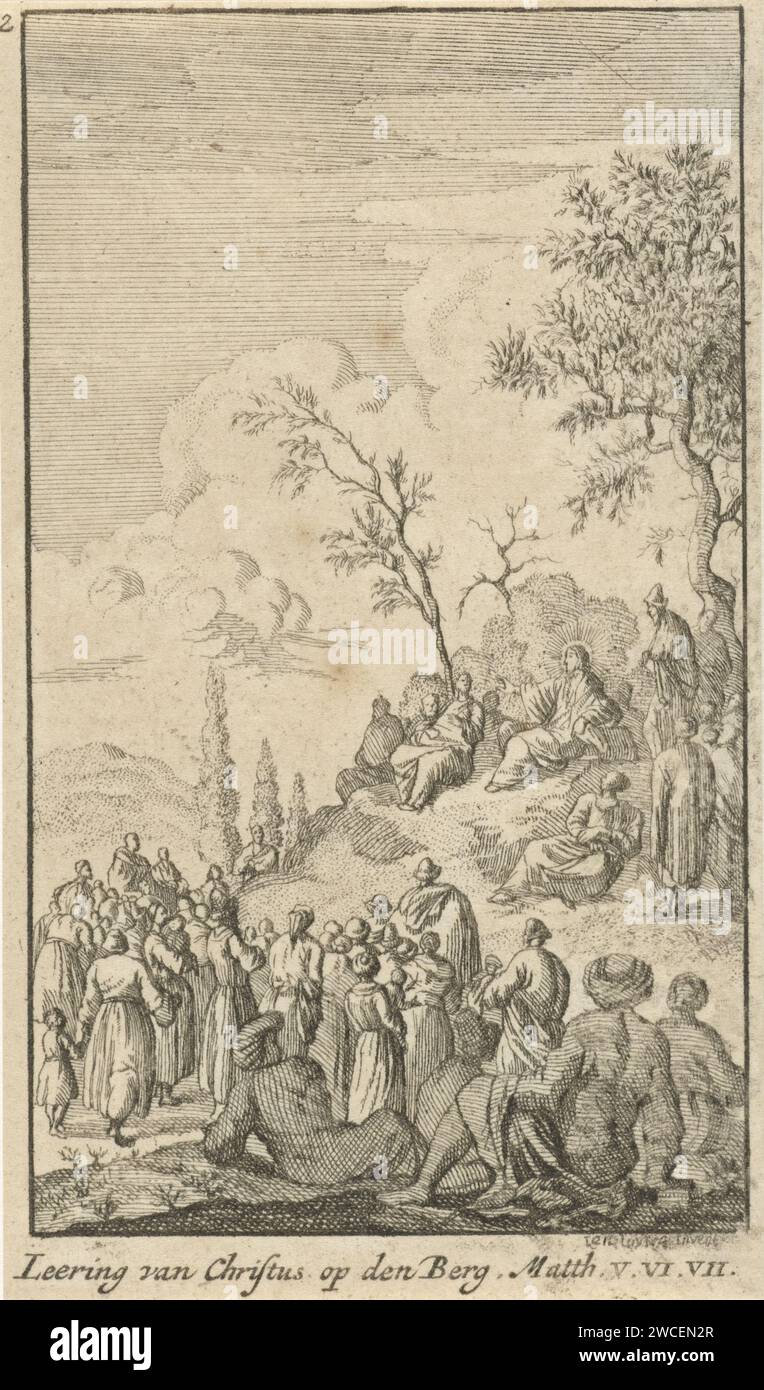 De SERGGE, Anonymous, After Jan Luyken, 1720 print paper etching 'command these stones to become ...