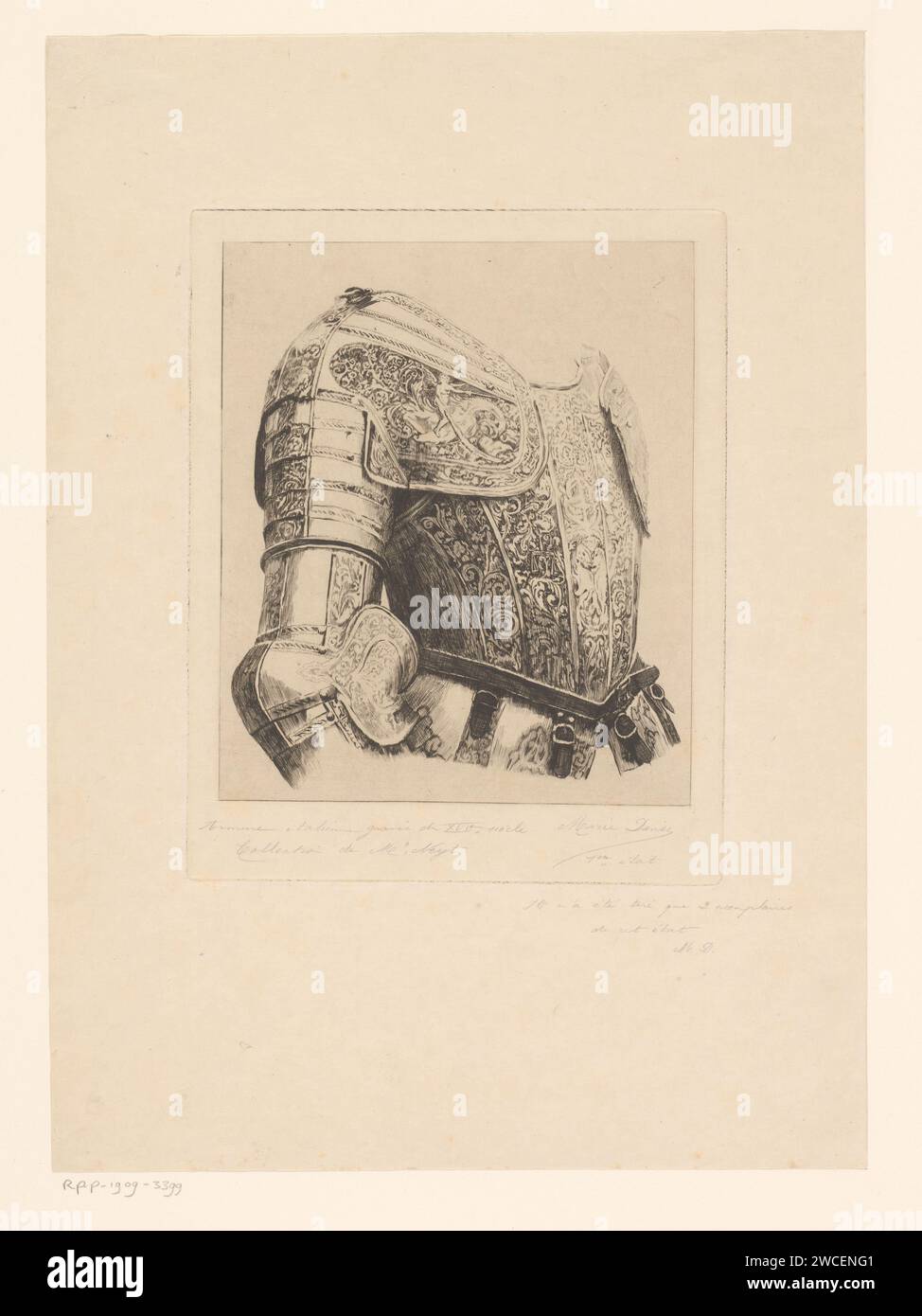 Sixteenth-century, engraved Harness, Marie Danse, 1887 print paper ...