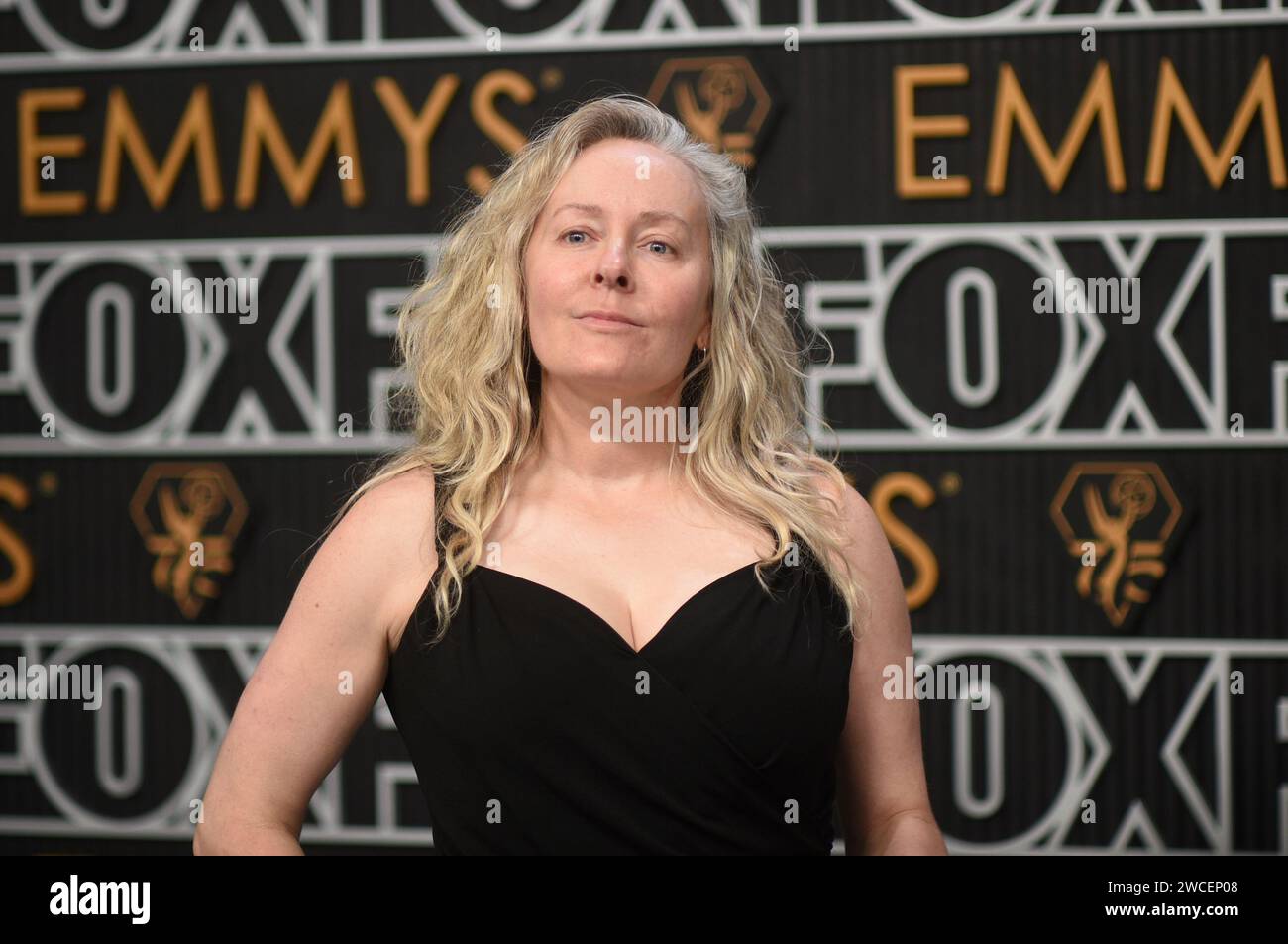 Robyn Adams arrives at the 75th Primetime Emmy Awards on Monday, Jan ...