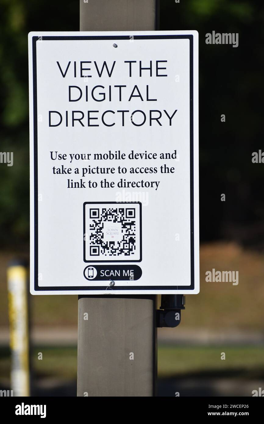 A "View the Digital Directory" sign in Southlake Texas - November 2023 ...