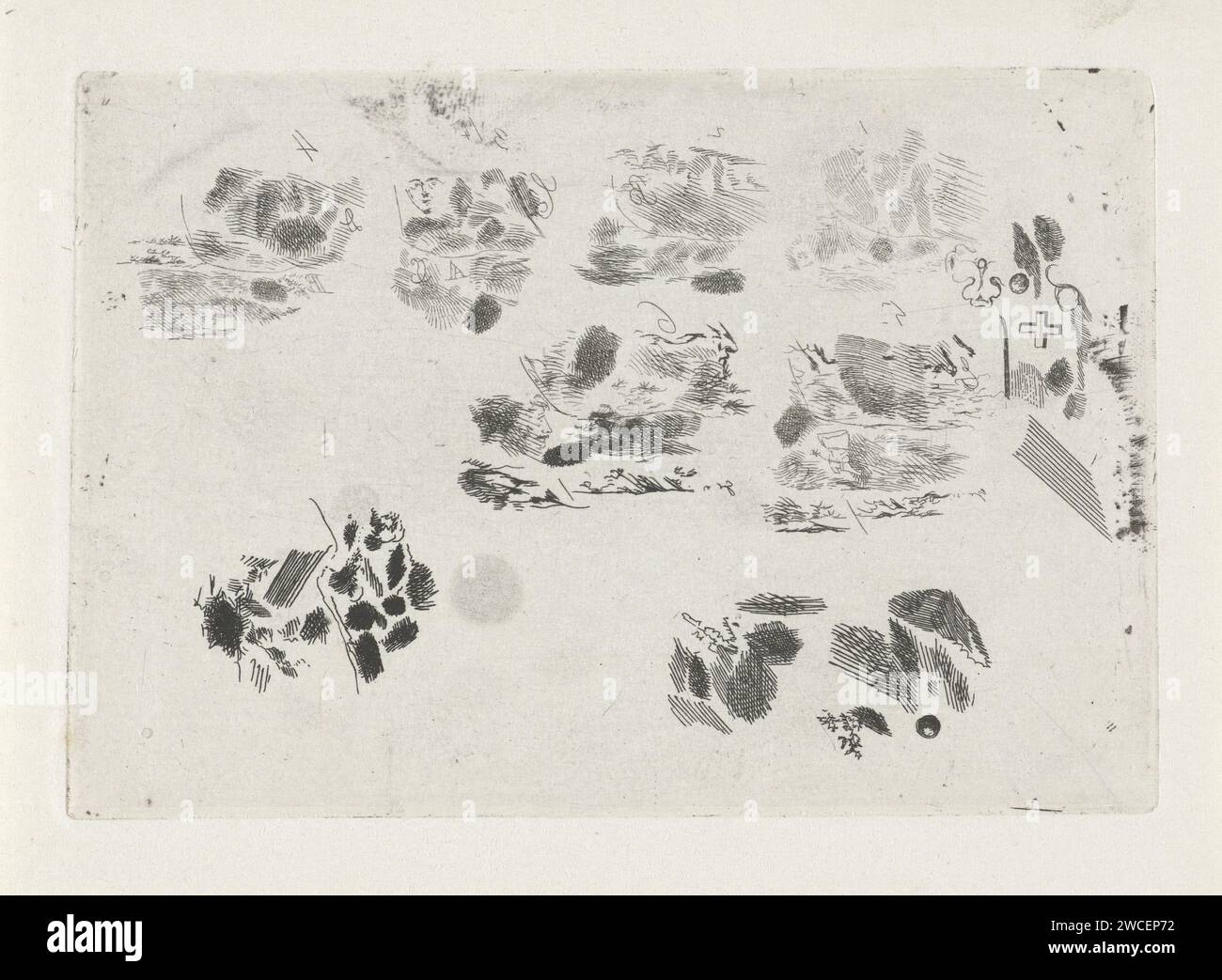 Et test, Jean Zacherie MAZEL, 1802 - 1882 print Eint test consisting of ...