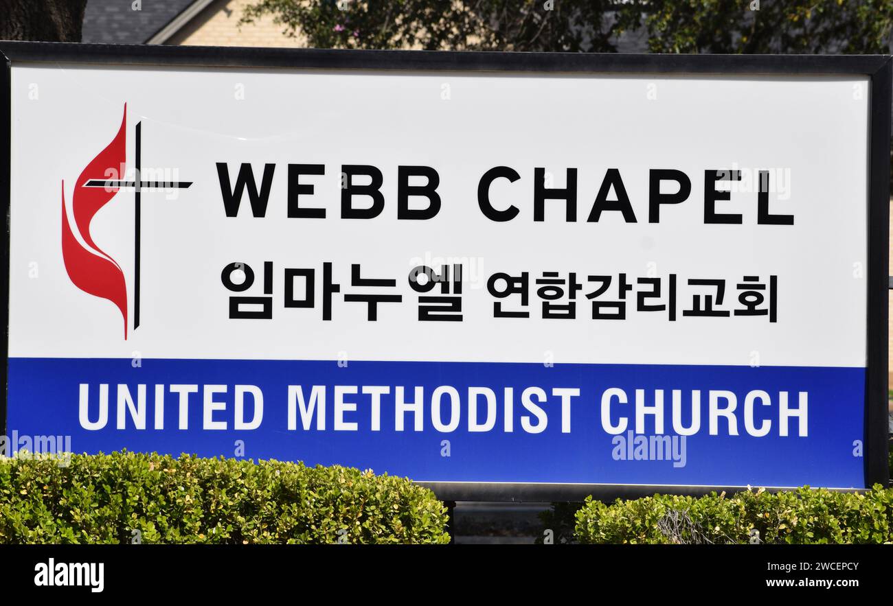 Methodist church sign hi-res stock photography and images - Alamy