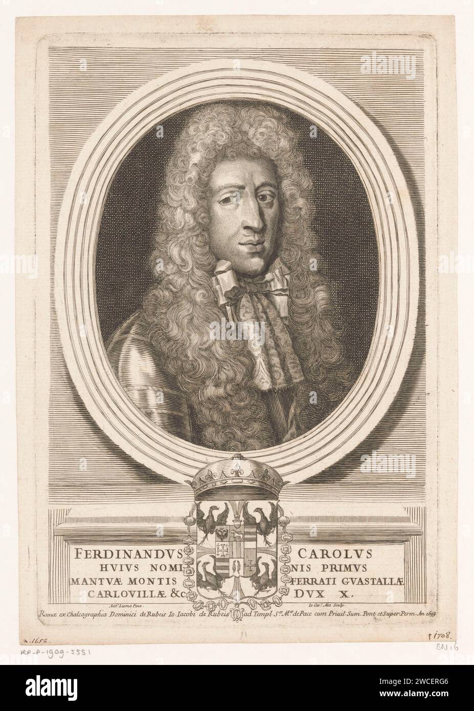 Portrait of Felice Rospigliosi, Anonymous, After Jacob Ferdinand Voet ...