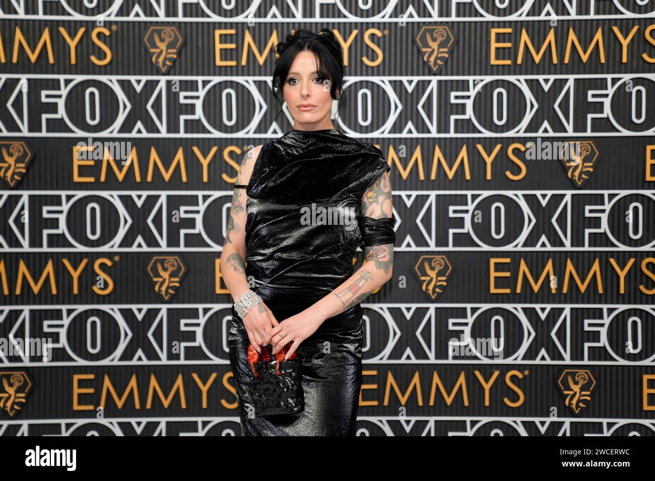 Kerry O'Neill arrives at the 75th Primetime Emmy Awards on Monday, Jan. 15, 2024, at the Peacock ...