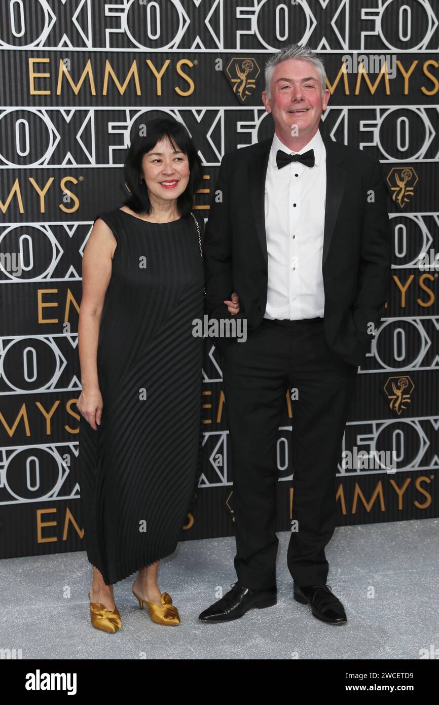 Rose Lam, left, and Jeremy Webb pose for a Red Carpet portrait at the ...