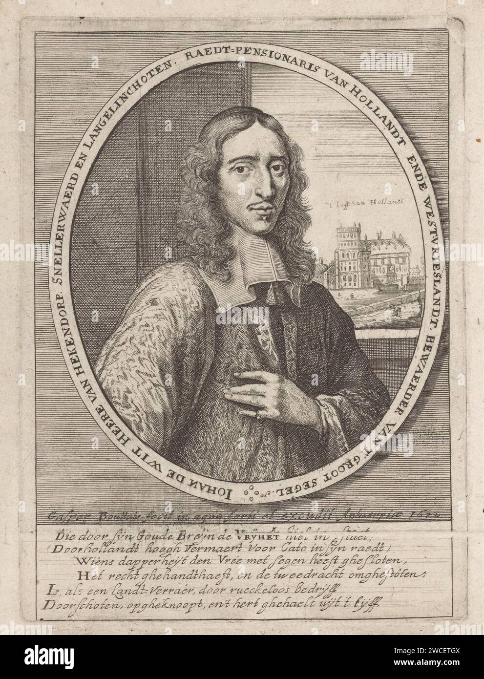 Portraits of the De Wit brothers, 1672, Gaspar Bouttats, 1672 print ...