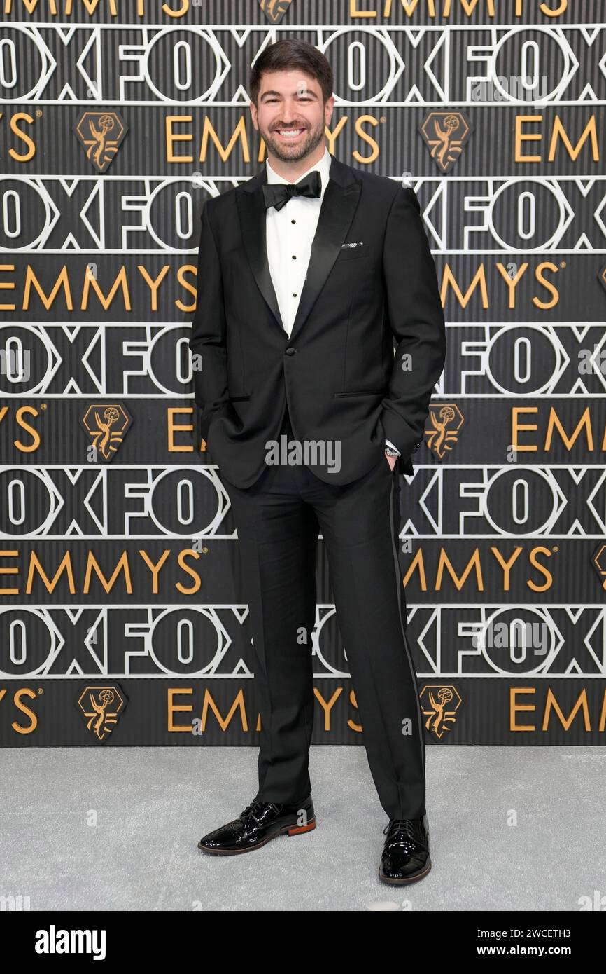 Daniel Glantz arrives at the 75th Primetime Emmy Awards on Monday, Jan ...