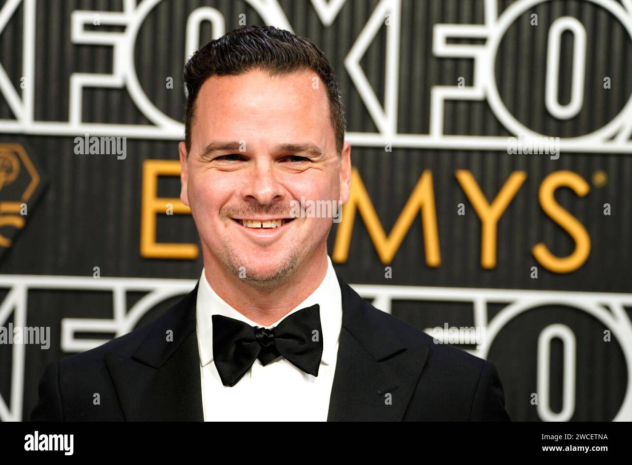 Joby Harold poses for a Red Carpet portrait at the 75th Emmy Awards on ...