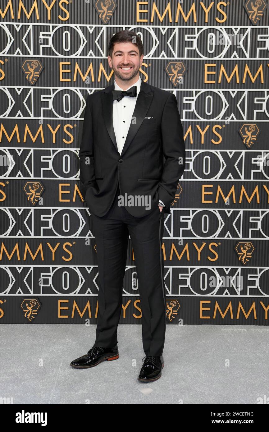 Daniel Glantz arrives at the 75th Primetime Emmy Awards on Monday, Jan ...