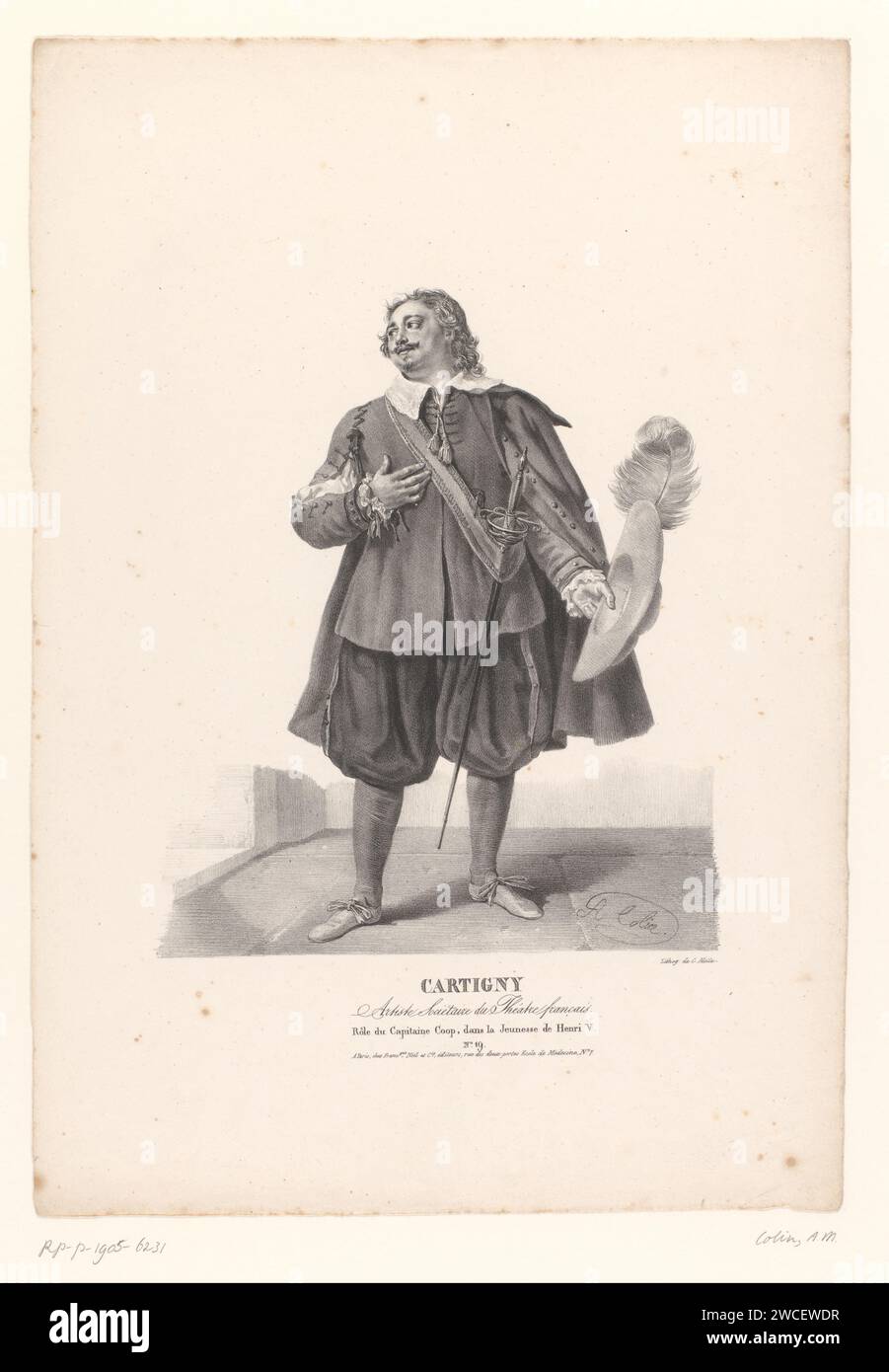 Portret Van Claude Cartigny as Capitaine Copp In LA Jeronese the Henri ...