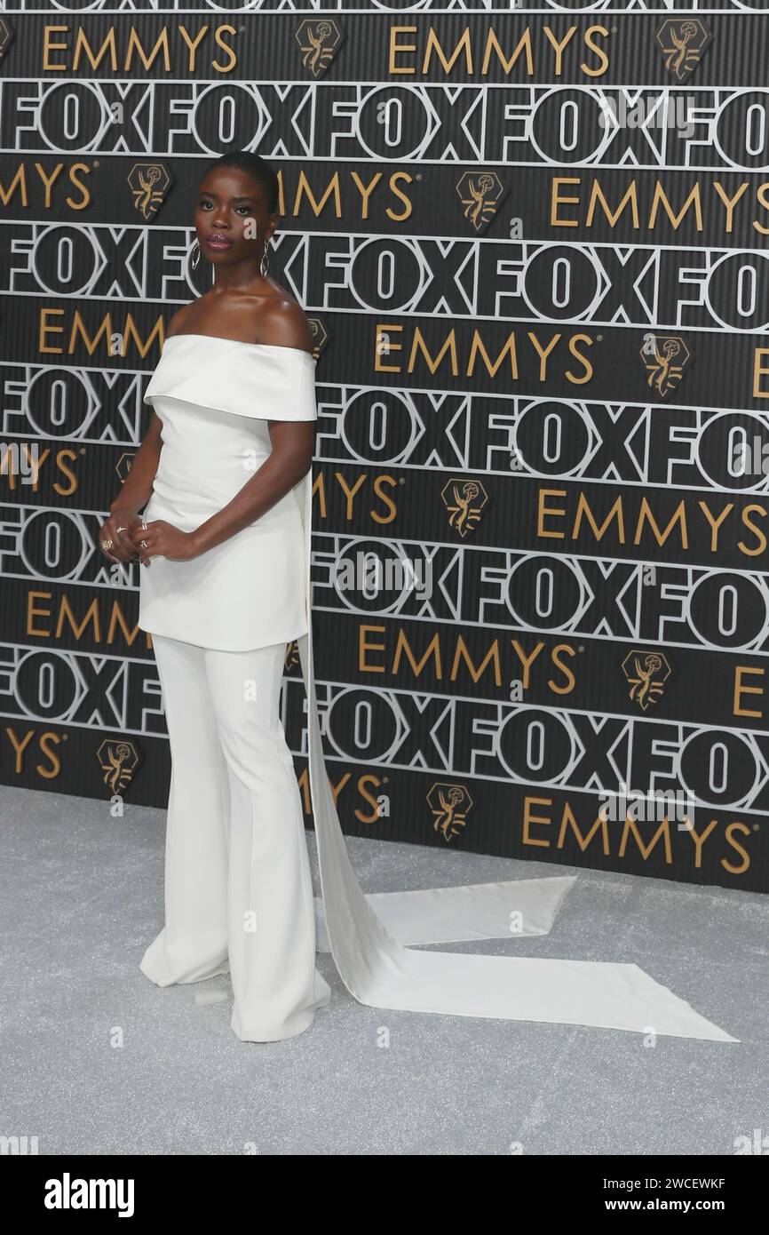 Joy Sunday poses for a Red Carpet portrait at the 75th Emmy Awards on ...