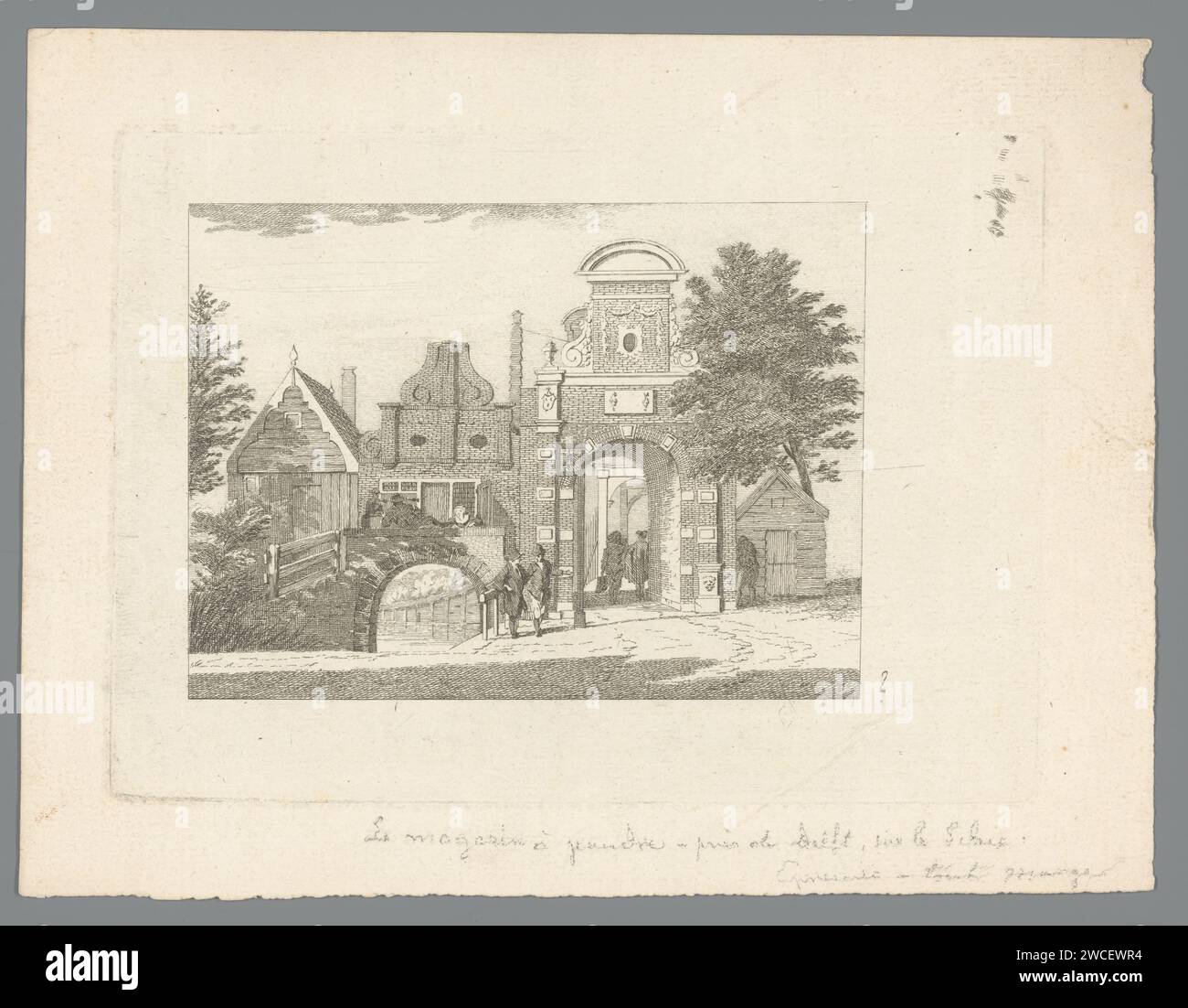 View of the Kruithuis in Delft, Anonymous, c. 1700 - c. 1750 print ...