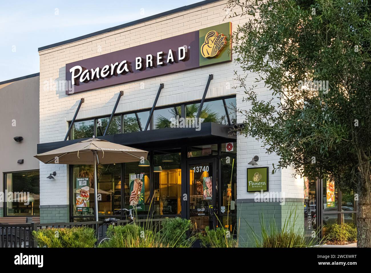 Panera Bread at Bartram Park in Jacksonville, Florida. (USA Stock Photo ...