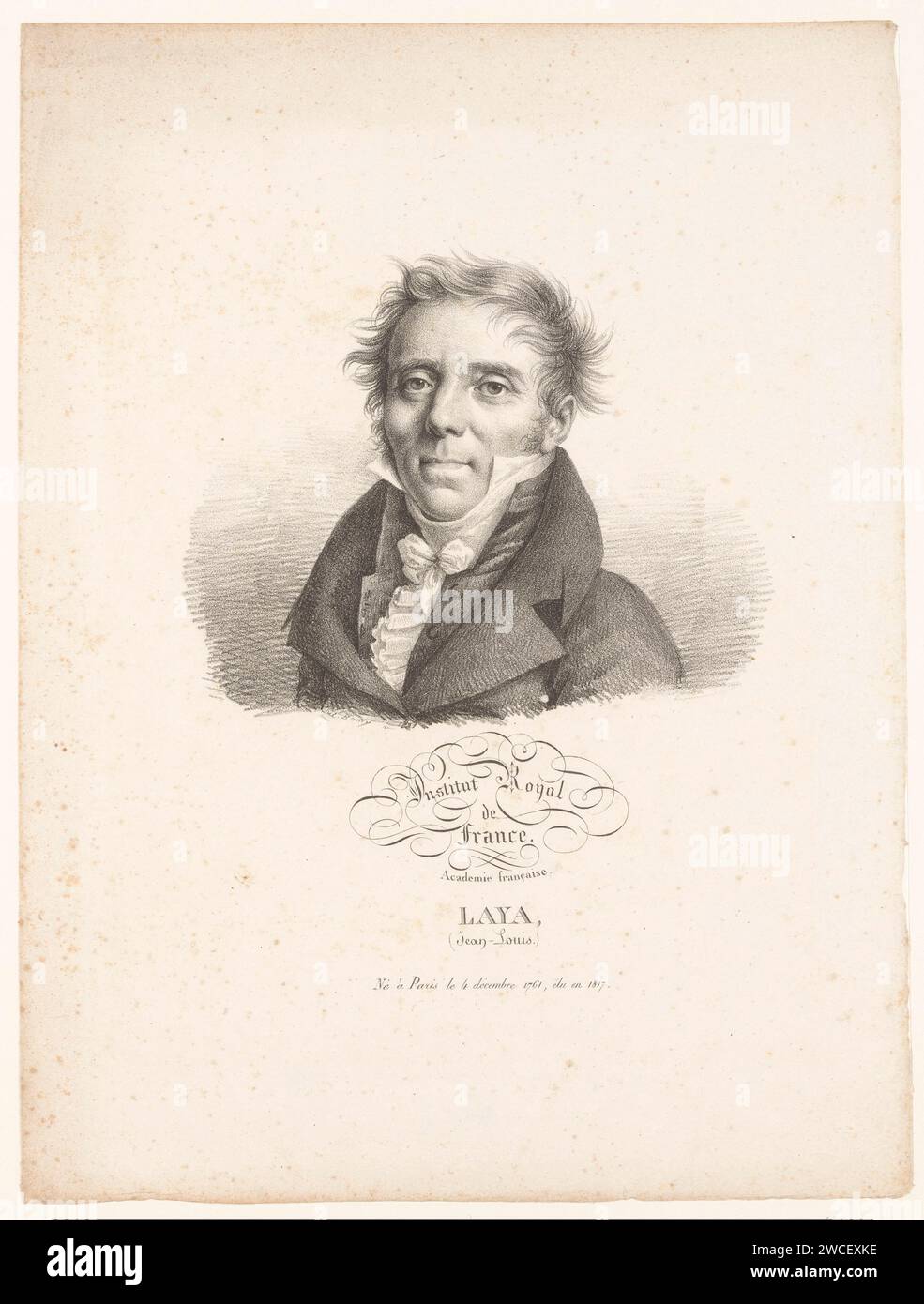 Portrait of the writer Jean-Louis Laya, Julien-Léopold Boilly, 1821 ...
