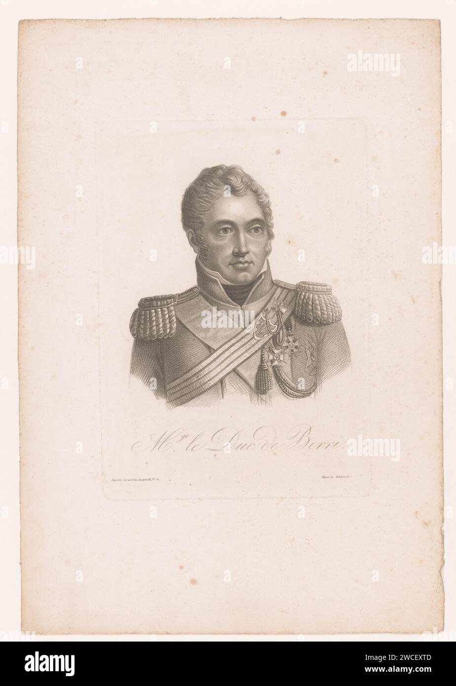 Portrait of the Duke of Berry, Auguste Claude Simon Legrand, 1815 ...