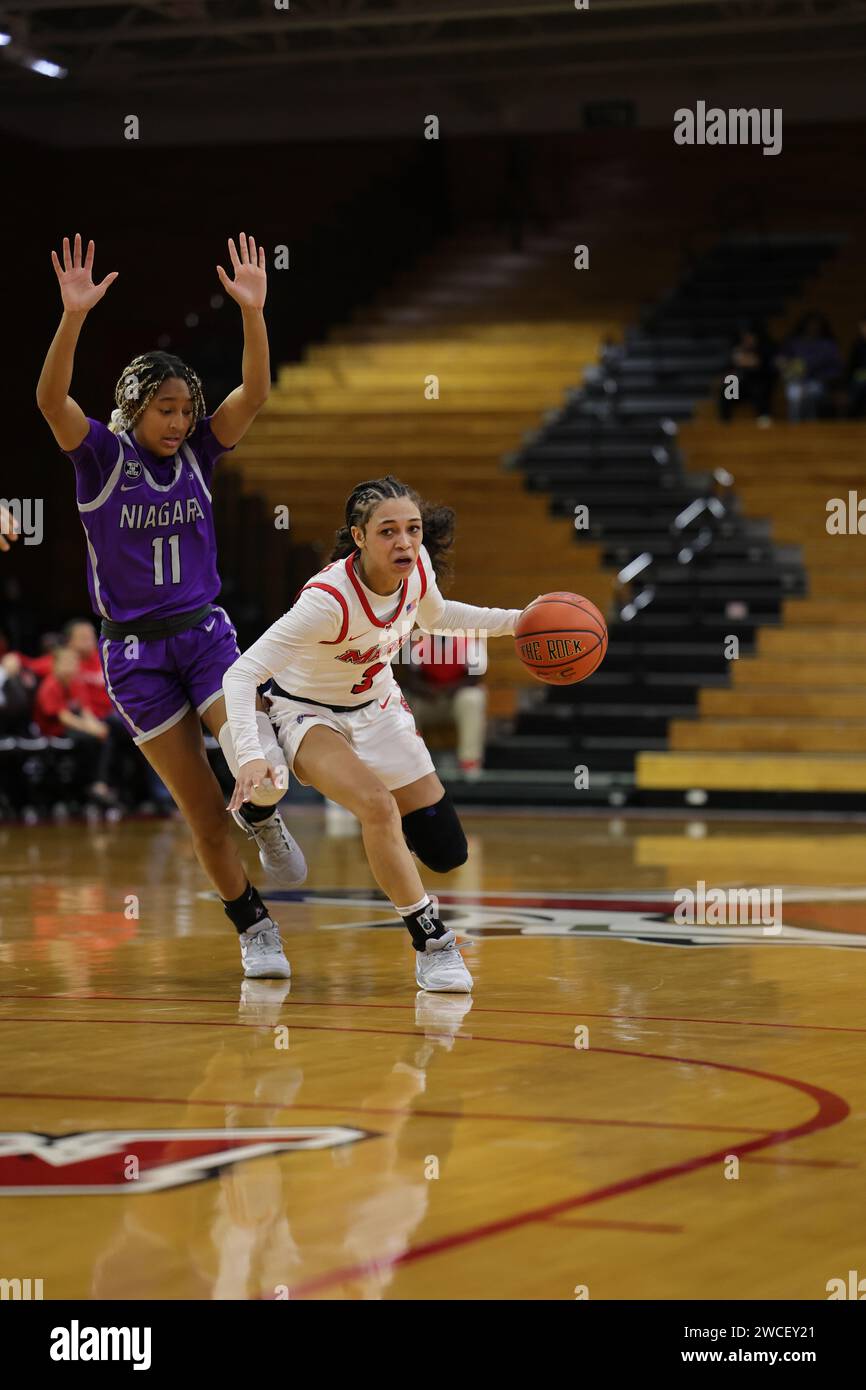 Poughkeepsie, New York, USA. 13th Jan, 2024. During the MAAC conference ...