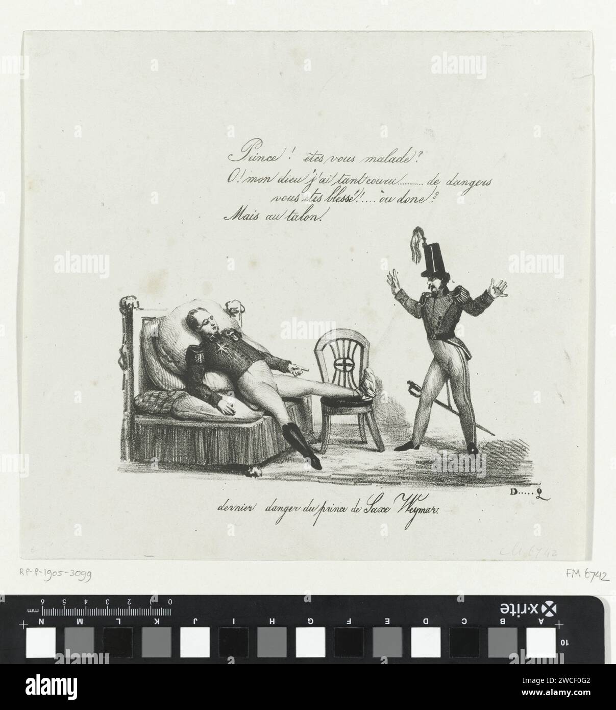 Cartoon on the Duke of Saxen-Weimar, 1831, Anonymous, 1831 print ...