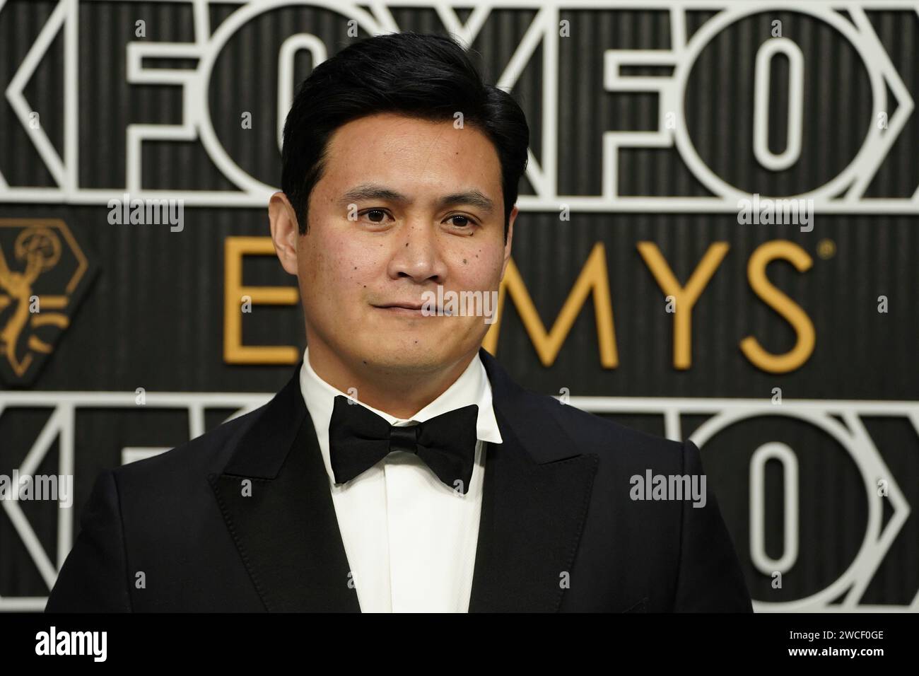 Briga Heelan poses for a Red Carpet portrait at the 75th Emmy Awards on ...