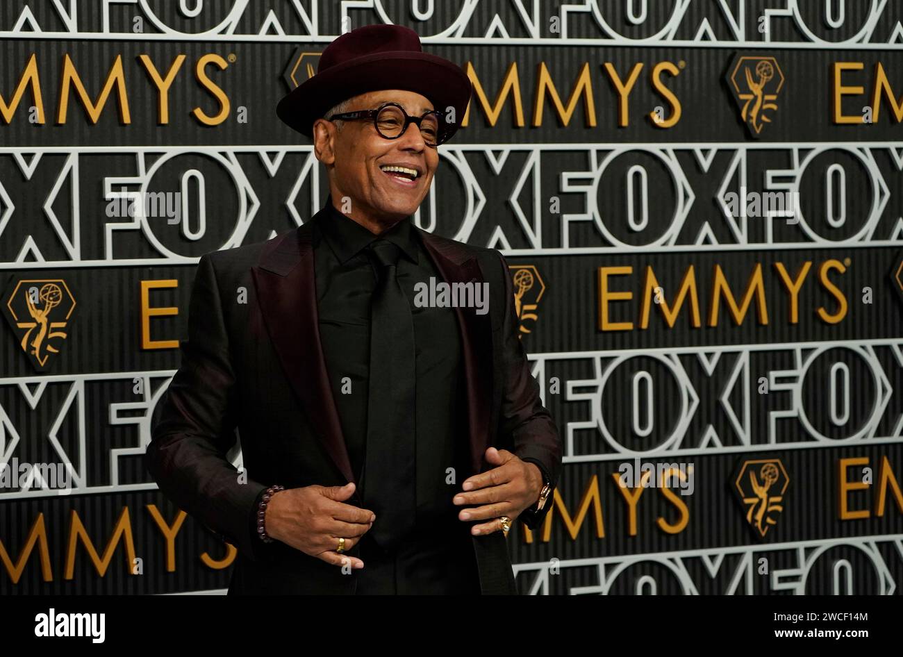 Giancarlo Esposito poses for a Red Carpet portrait at the 75th Emmy ...