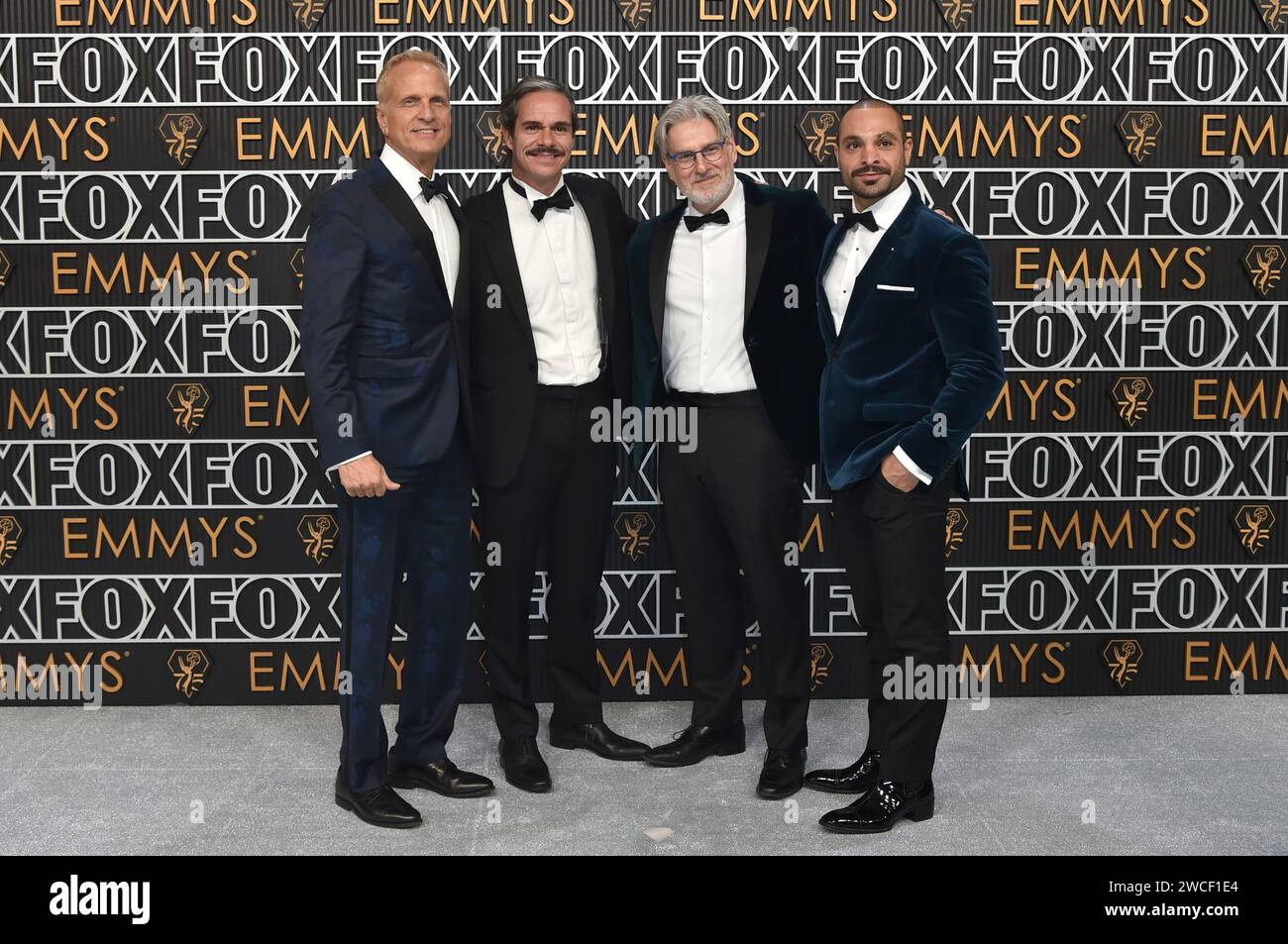 Patrick Fabian, from left, Tony Dalton, Peter Gould, and Michael Mando ...