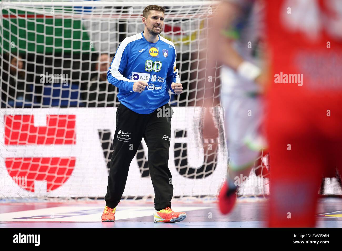 Berlin, Allemagne. 15th Jan, 2024. Urban Lesjak of Slovenia during the ...