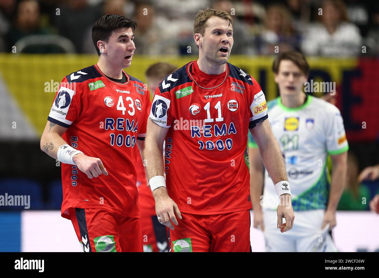 Berlin, Allemagne. 15th Jan, 2024. Simen Ulstad Lyse, Petter Overby of ...