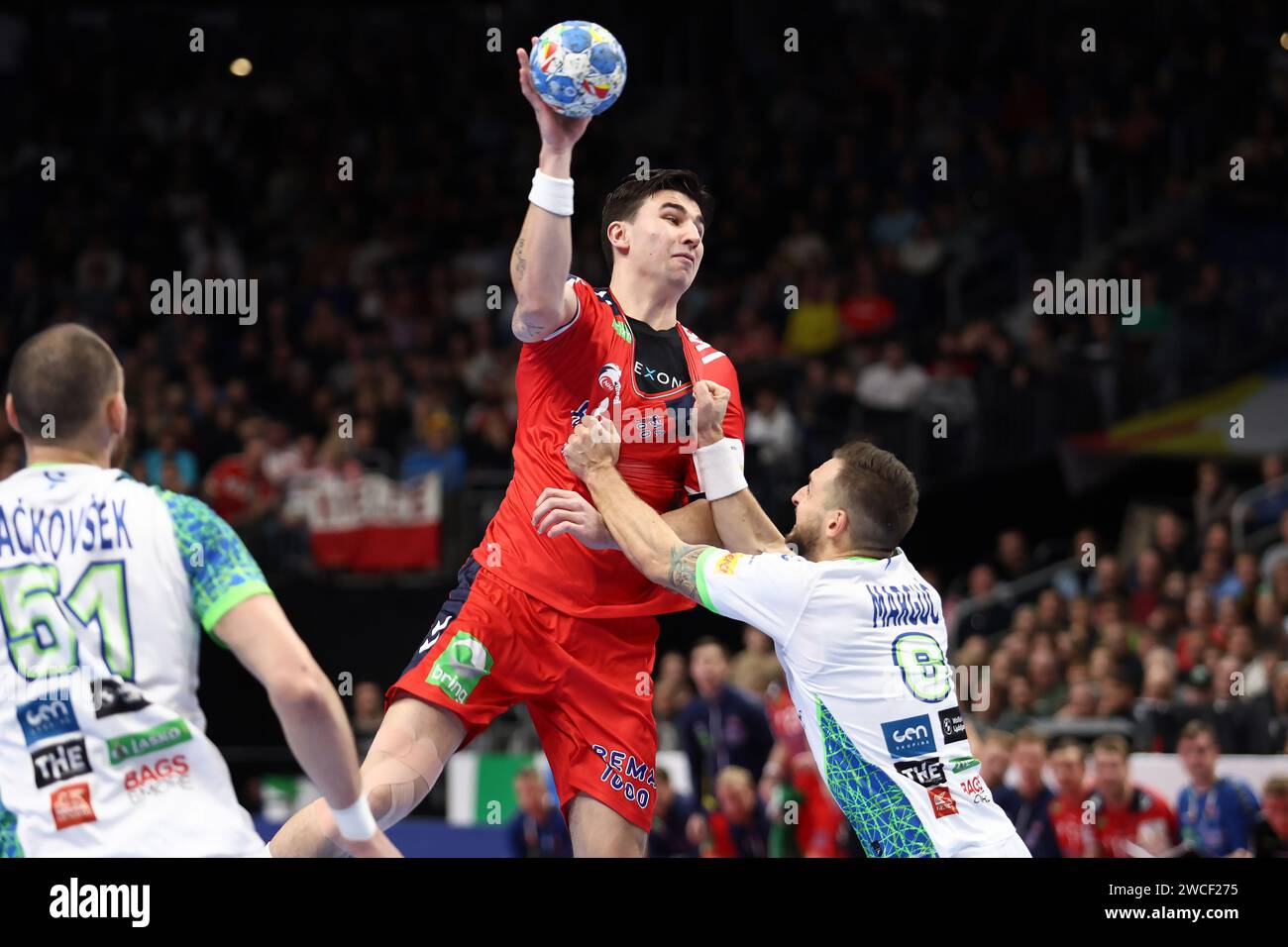 Berlin, Allemagne. 15th Jan, 2024. Simen Ulstad Lyse of Norway during ...