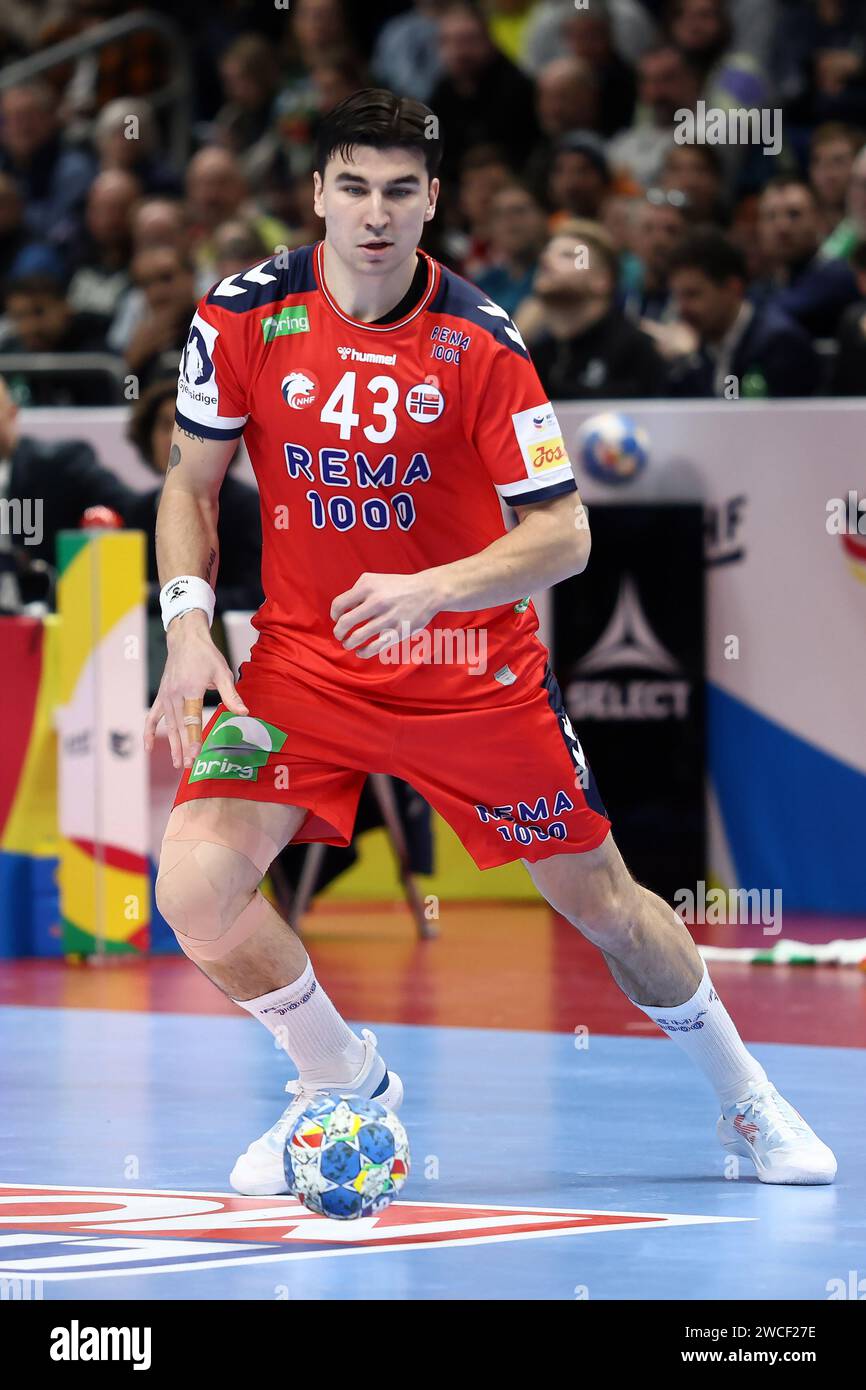 Berlin, Allemagne. 15th Jan, 2024. Simen Ulstad Lyse of Norway during ...