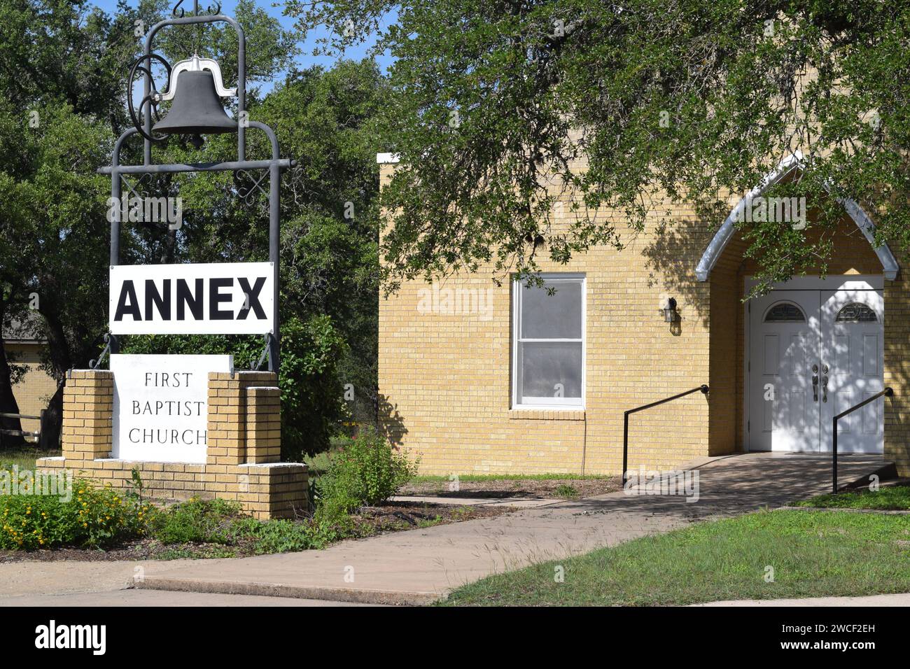 Annex building at the First Baptist Church in Bertram Texas - May 2023 ...