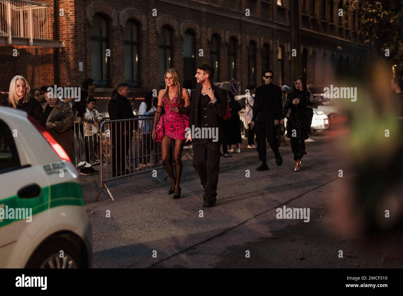 Anna Dello Russo outside Versace show during Milan Fashion Week ...