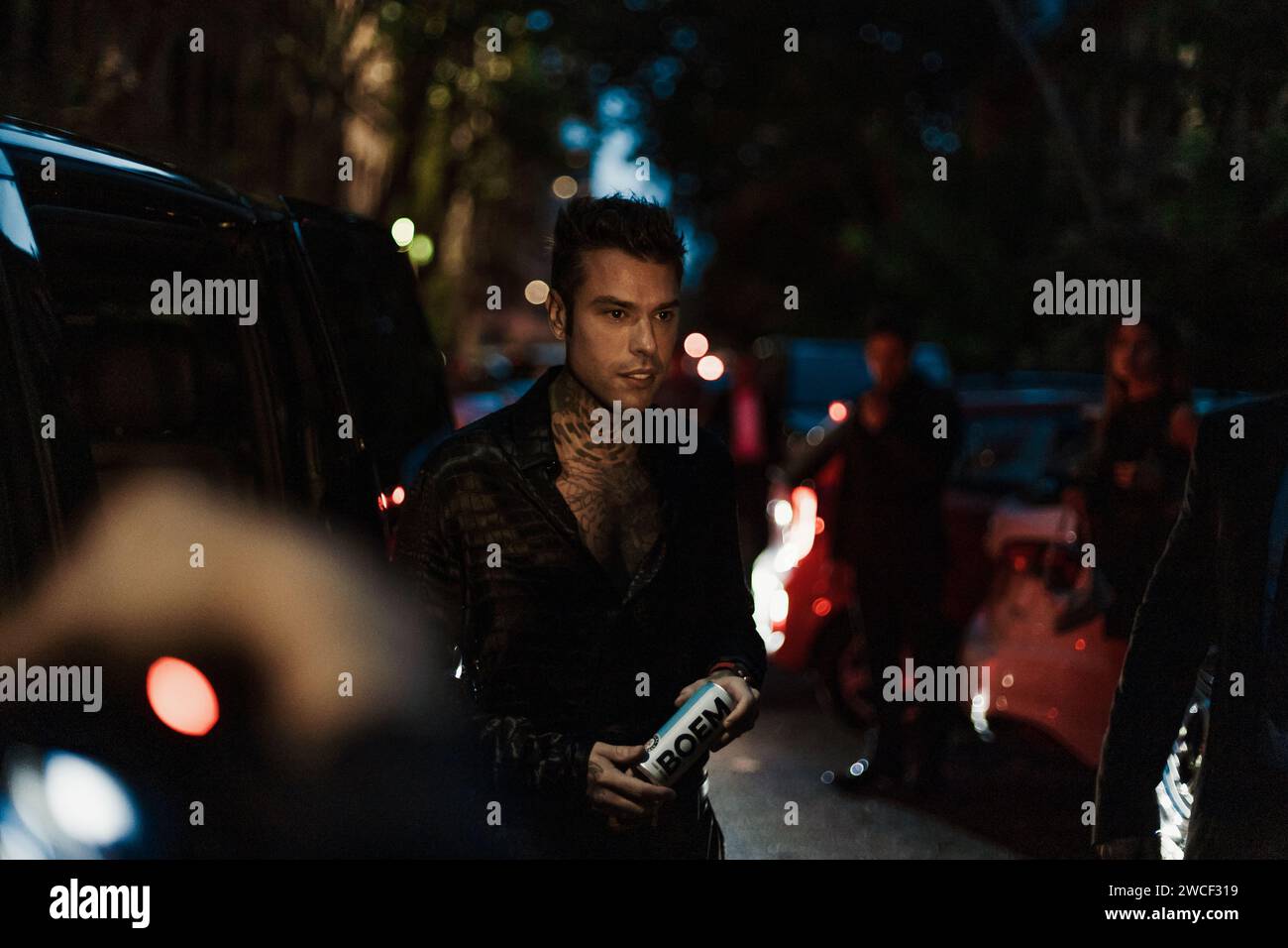 Fedez outside Versace show during Milan Fashion Week Womenswear Spring ...