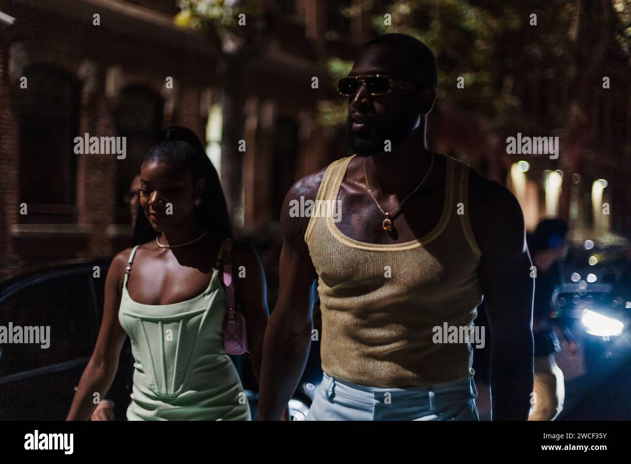 Guests outside Versace show during Milan Fashion Week Womenswear Spring ...