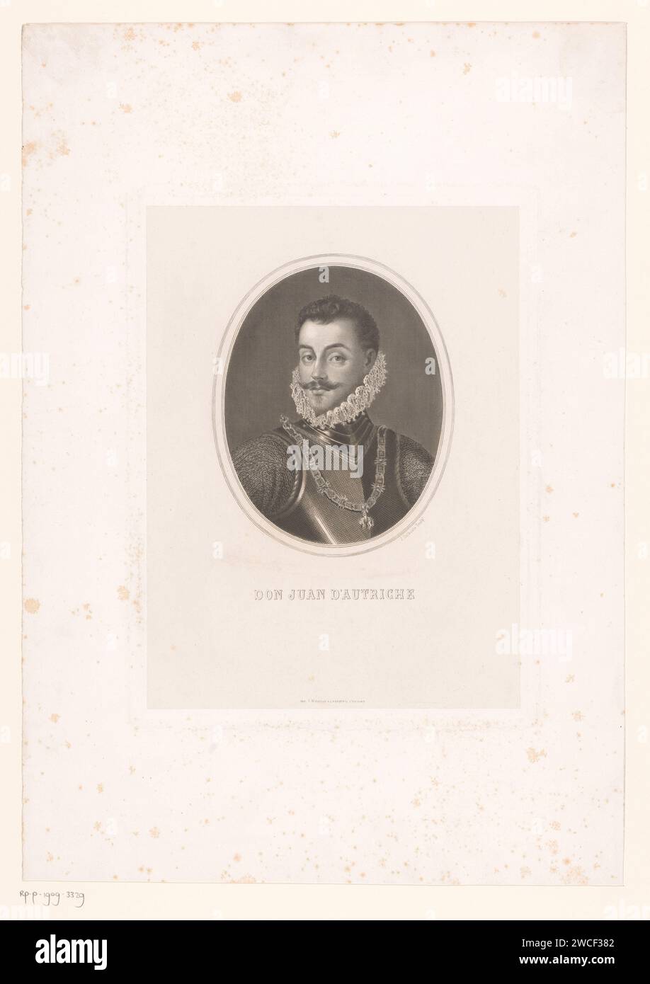 Portrait of Don Juan van Austria, Joseph Delboëte, 1835 - 1875 print ...