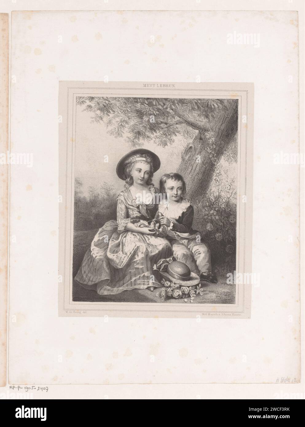 Children's portraits of Marie Thérèse Charlotte and Crown Prince Louis ...