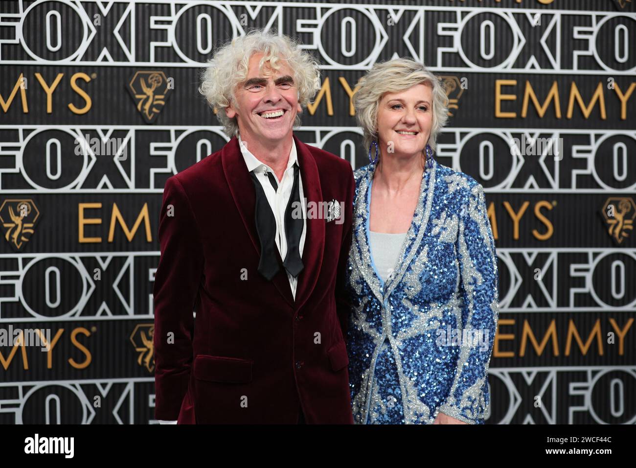 Declan Lowney, left, and Jenny Barrett pose for a Red Carpet portrait ...