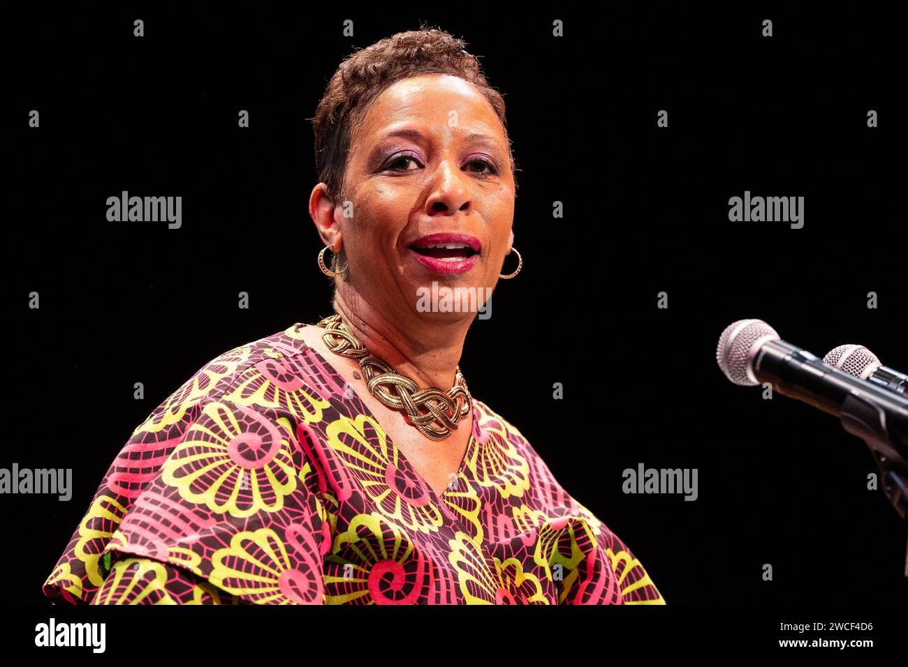 New York, USA. 15th Jan, 2024. City Council Speaker Adrienne Adams ...